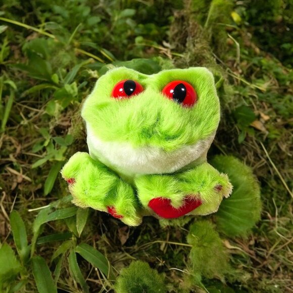 SWIBCO | Toys | Vtg 9s Puffkins Freddy The Tree Frog Bean Bag Plush ...